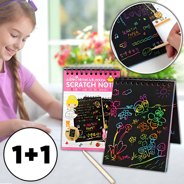 Vaikiškas užrašų sąsiuvinis | SCRATCHYART – Toprabat.lt