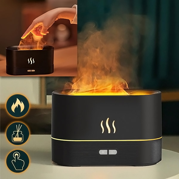 Oro drėkintuvas su liepsnos efektu | FLAMERELAXER – Toprabat.lt